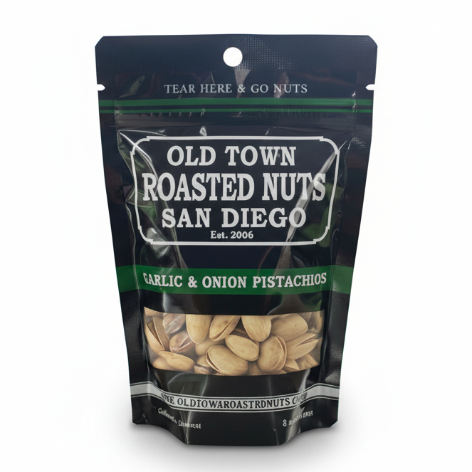 Garlic & Onion Pistachios – San Diego Honey Company®